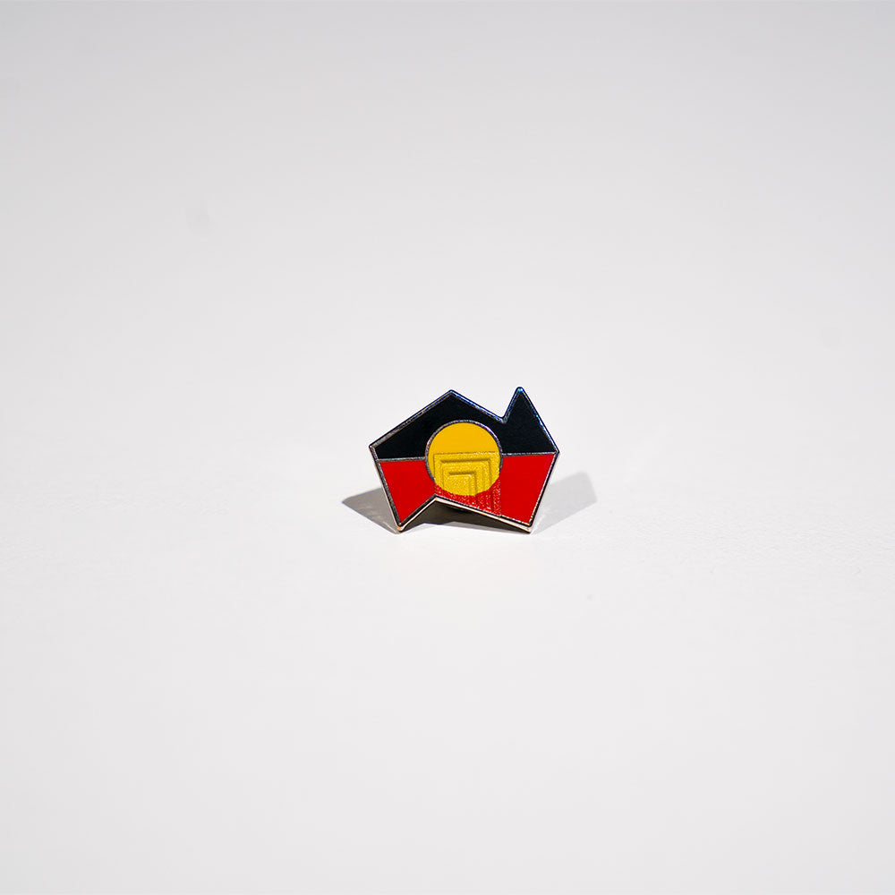 State Brand Aboriginal flag lapel pin – Brand SA